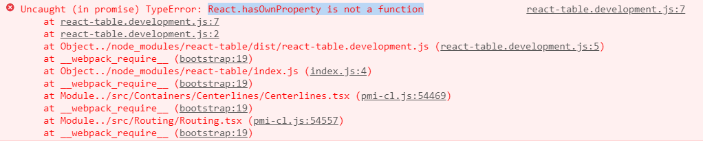 React.hasOwnProperty is not a function · Issue #1995 · TanStack/table · GitHub