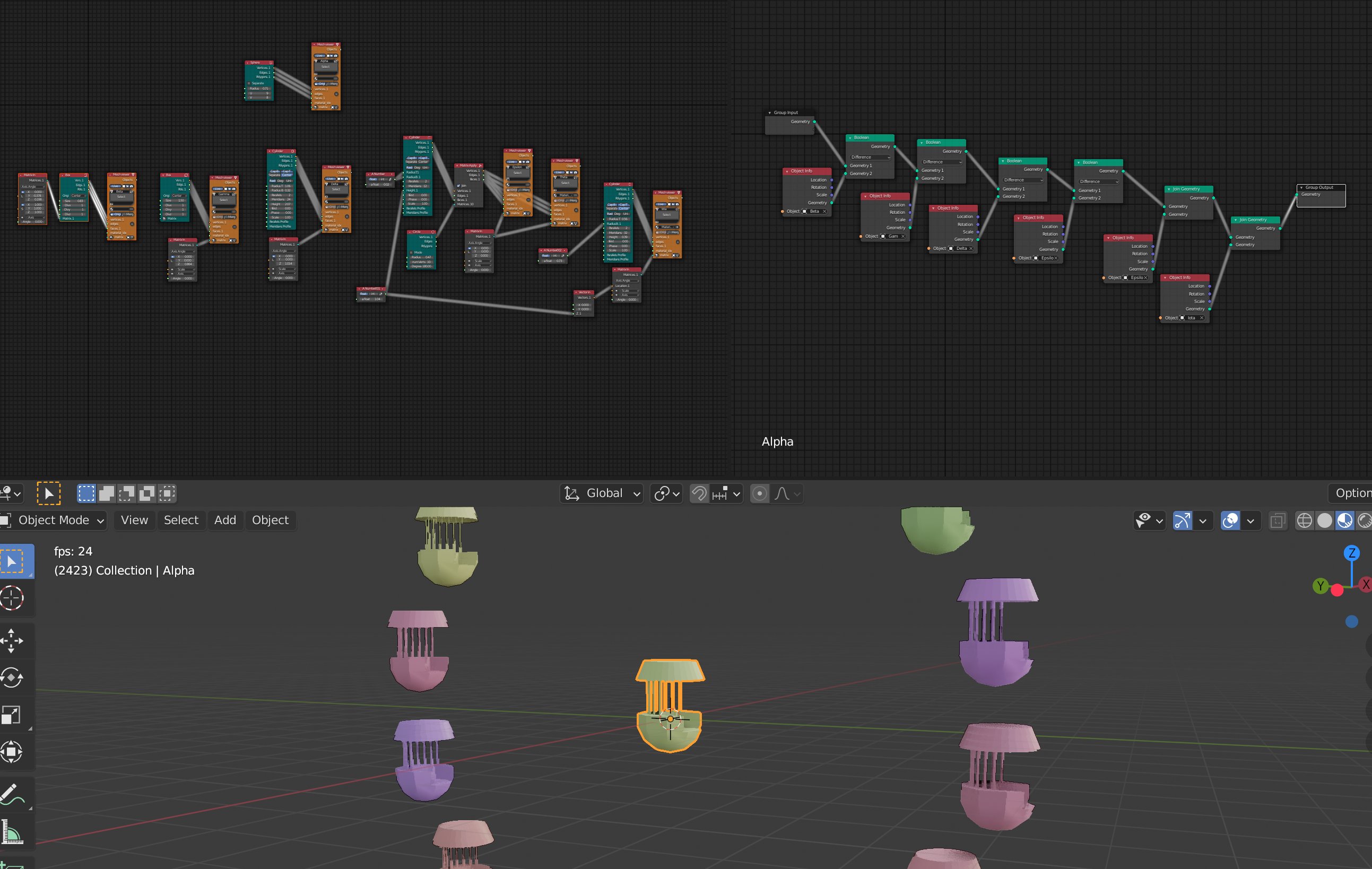 LIVENODING Ferris Wheel Cart SV and Geometry Nodes · Issue #987 · enzyme69/blendersushi · GitHub