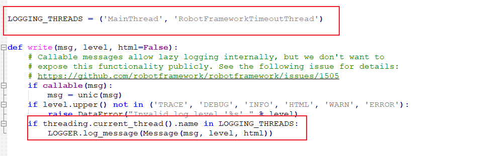 When a new thread is used to run, the log keyword does not work。 · Issue #4122 · robotframework ...