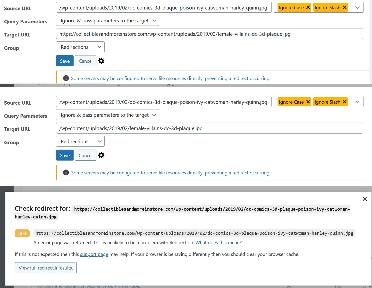 Redirection Plugin: Image 301 redirects not working · Issue #3340 ...