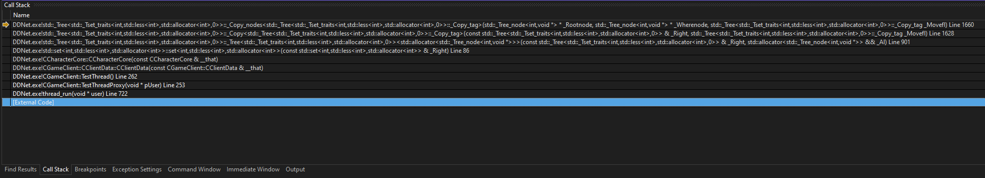 Crash when accessing m_aClients from a new thread · Issue #5671 · ddnet/ddnet · GitHub
