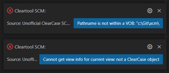 Constant errors with unsaved files · Issue #93 · OpenNingia/vscode-clearcase · GitHub