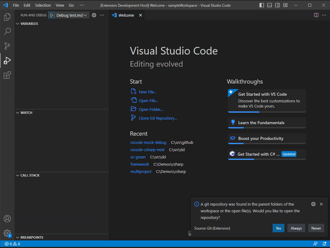 Dynamic Providedebugconfigurations Fails To Display Debug Configuration Choices With An Inner 