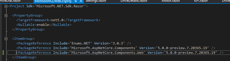 Onclick And Other Bindable Targets Not Been Parsed Properly In Razor Class Libraries 5 0