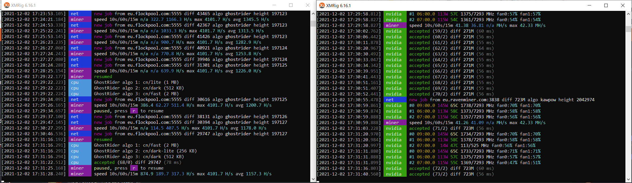 XMRig RTM RVN in the same computer causes some graphics cards to stop mining. · Issue #2774 ...