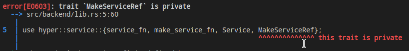 MakeServiceRef Is Private Again? · Issue #2148 · hyperium/hyper · GitHub