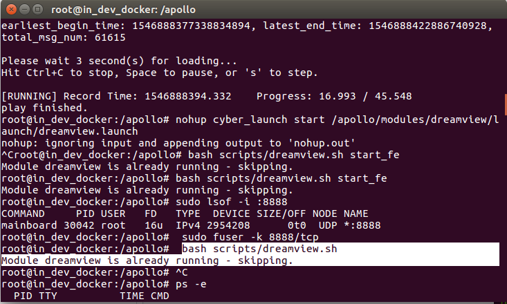 dreamview已经运行，但chrome打开localhost：8888 · Issue #7147 · ApolloAuto/apollo ...