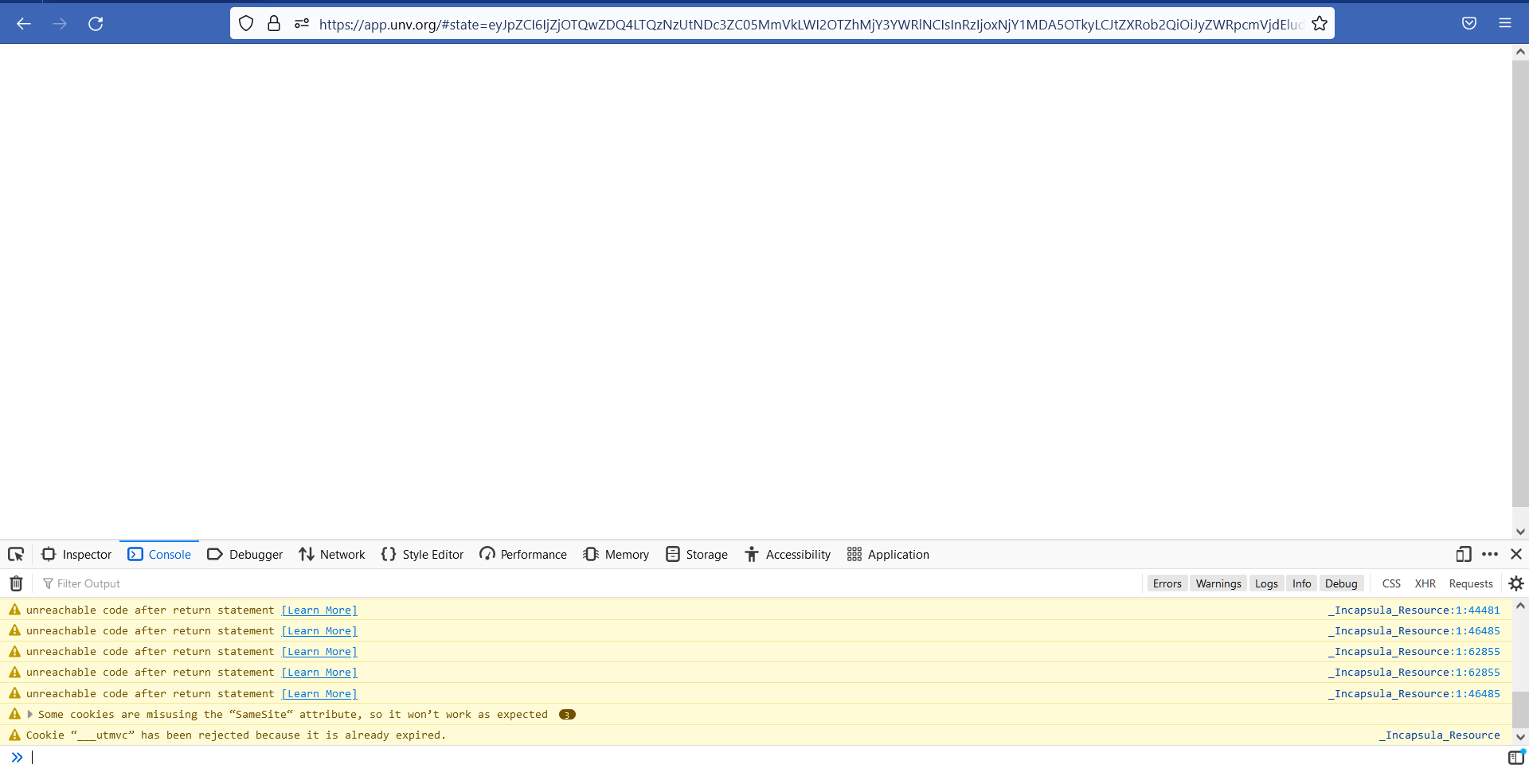 app.unv.org - Account login can not be performed · Issue #111854 · webcompat/web-bugs · GitHub
