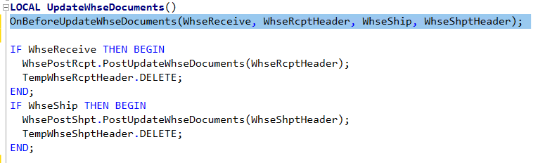 [Event Request] Codeunit 90 Purch.-Post - OnBeforeUpdateWhseDocuments · Issue #89 · microsoft ...