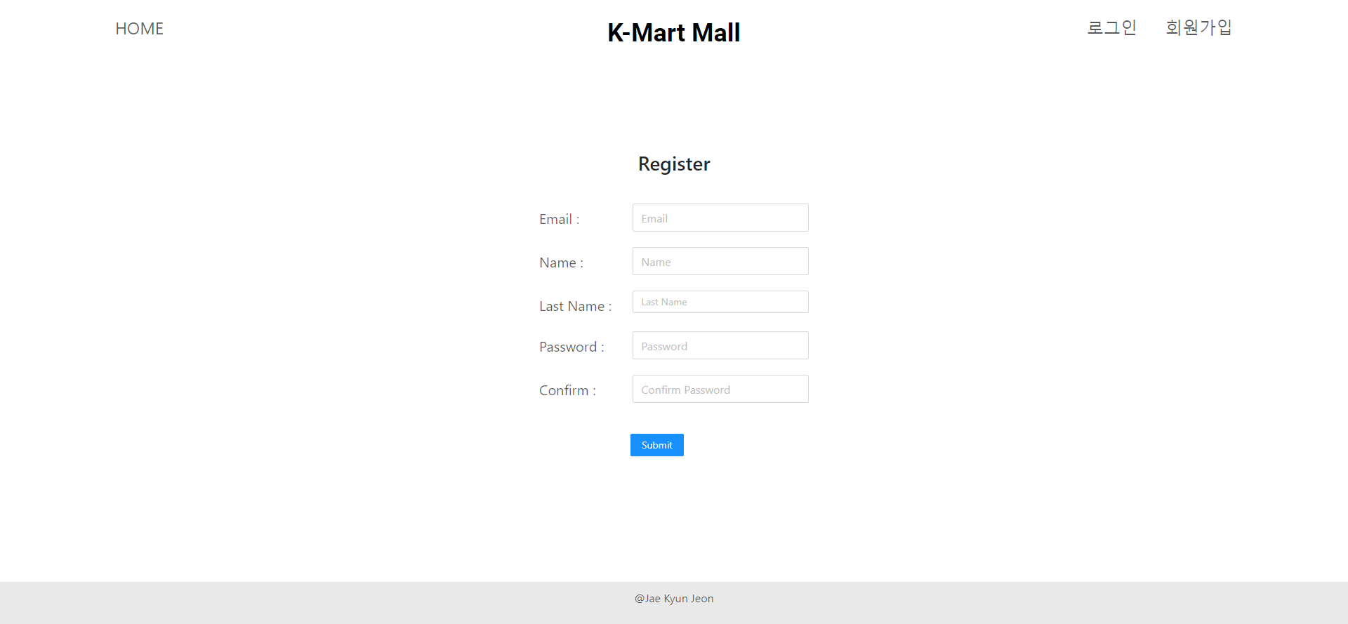 GitHub - jeonjaekyun/shoppingmall-app