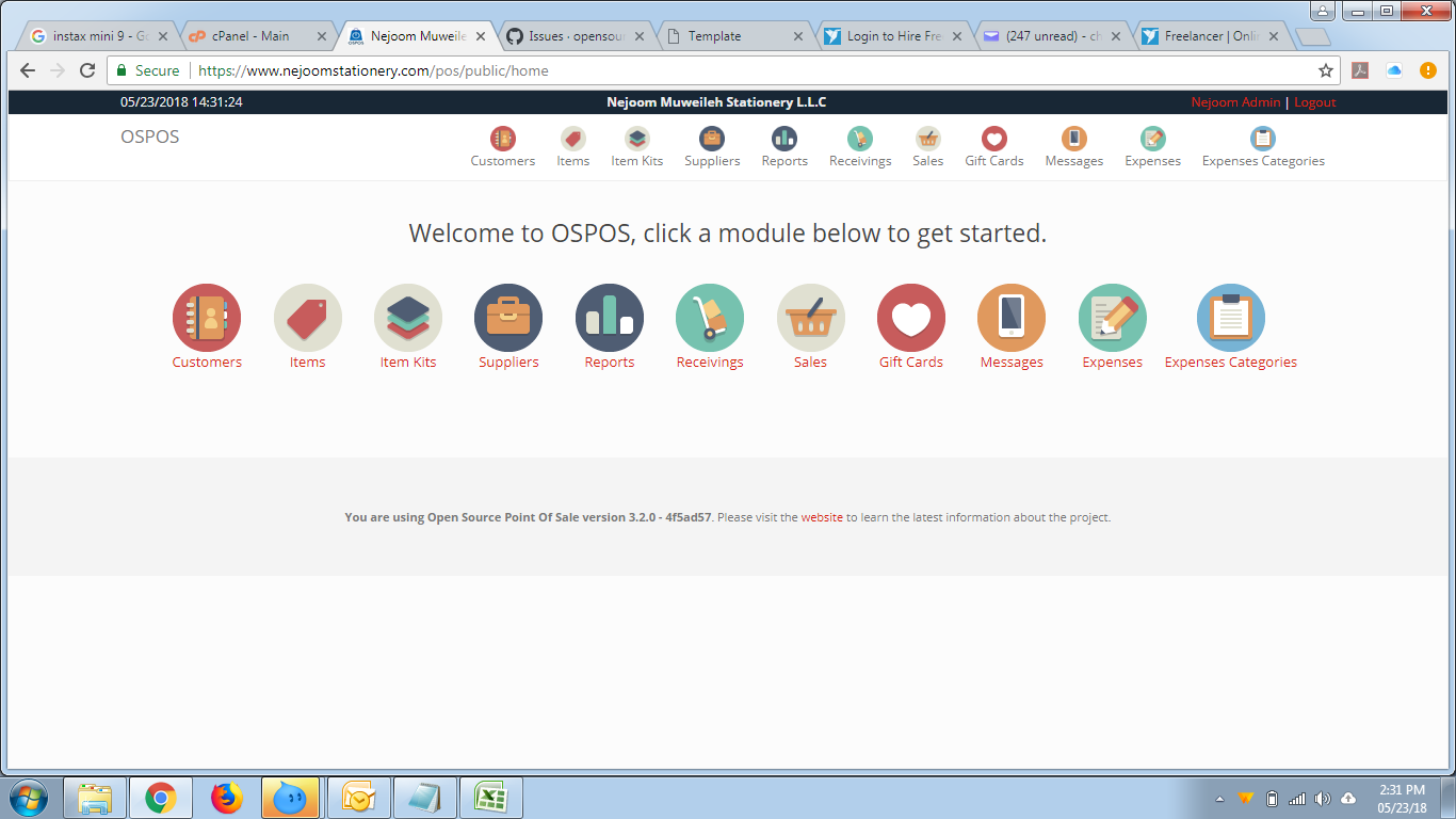 setting and employee not visible · Issue #1992 · opensourcepos/opensourcepos · GitHub