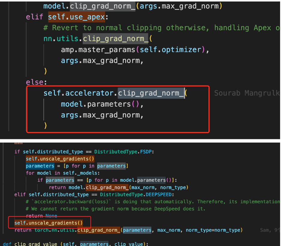 `Gradient clipping` function is not compatible with upgrade · Issue #25112 · huggingface ...