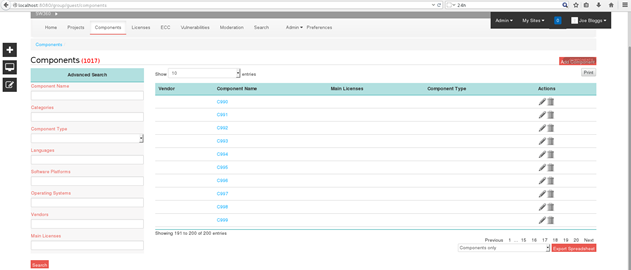 Display missing elements of the component tab · Issue #557 · eclipse-sw360/sw360 · GitHub
