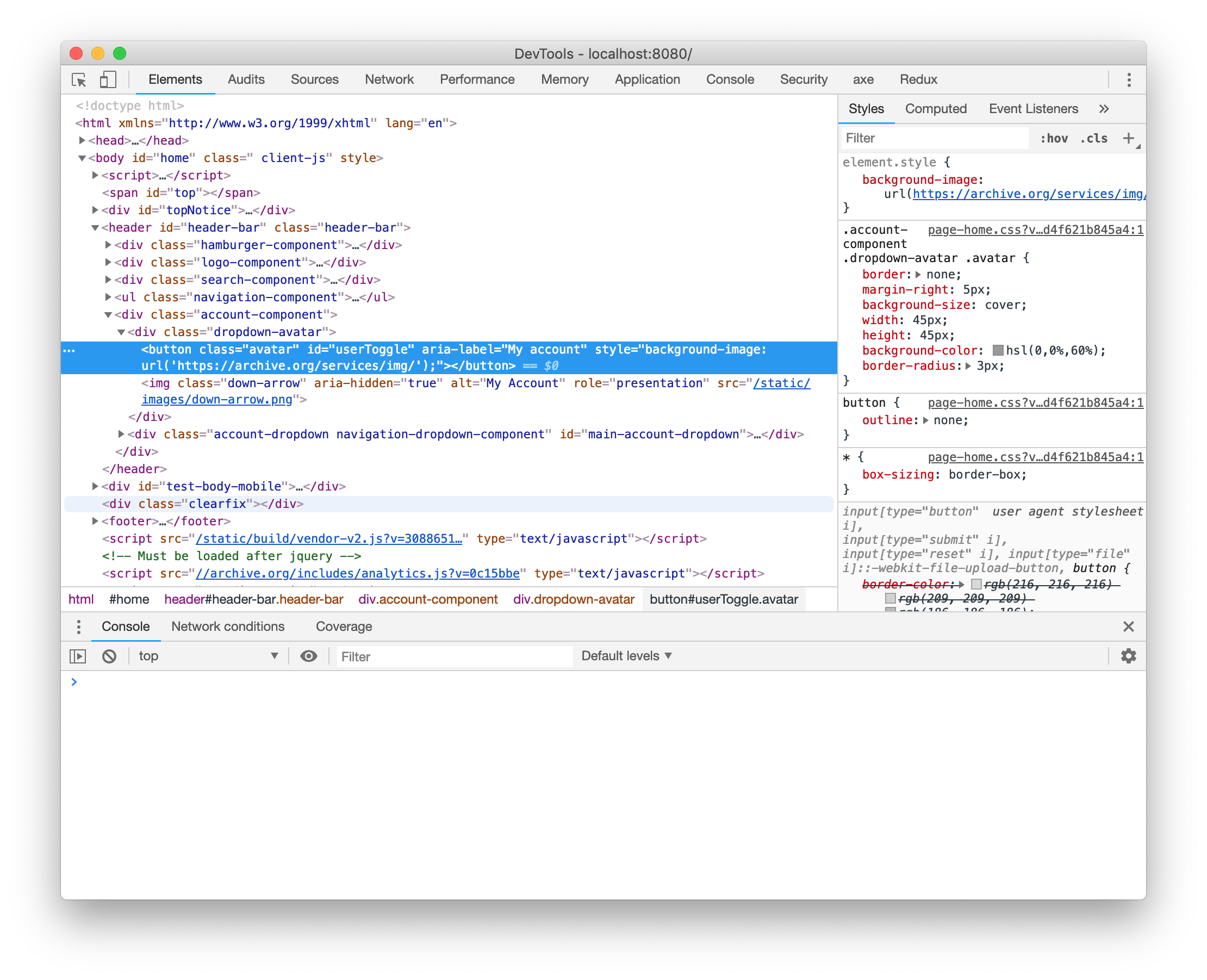 Background image alignment in account dropdown · Issue #1881 · internetarchive/openlibrary · GitHub