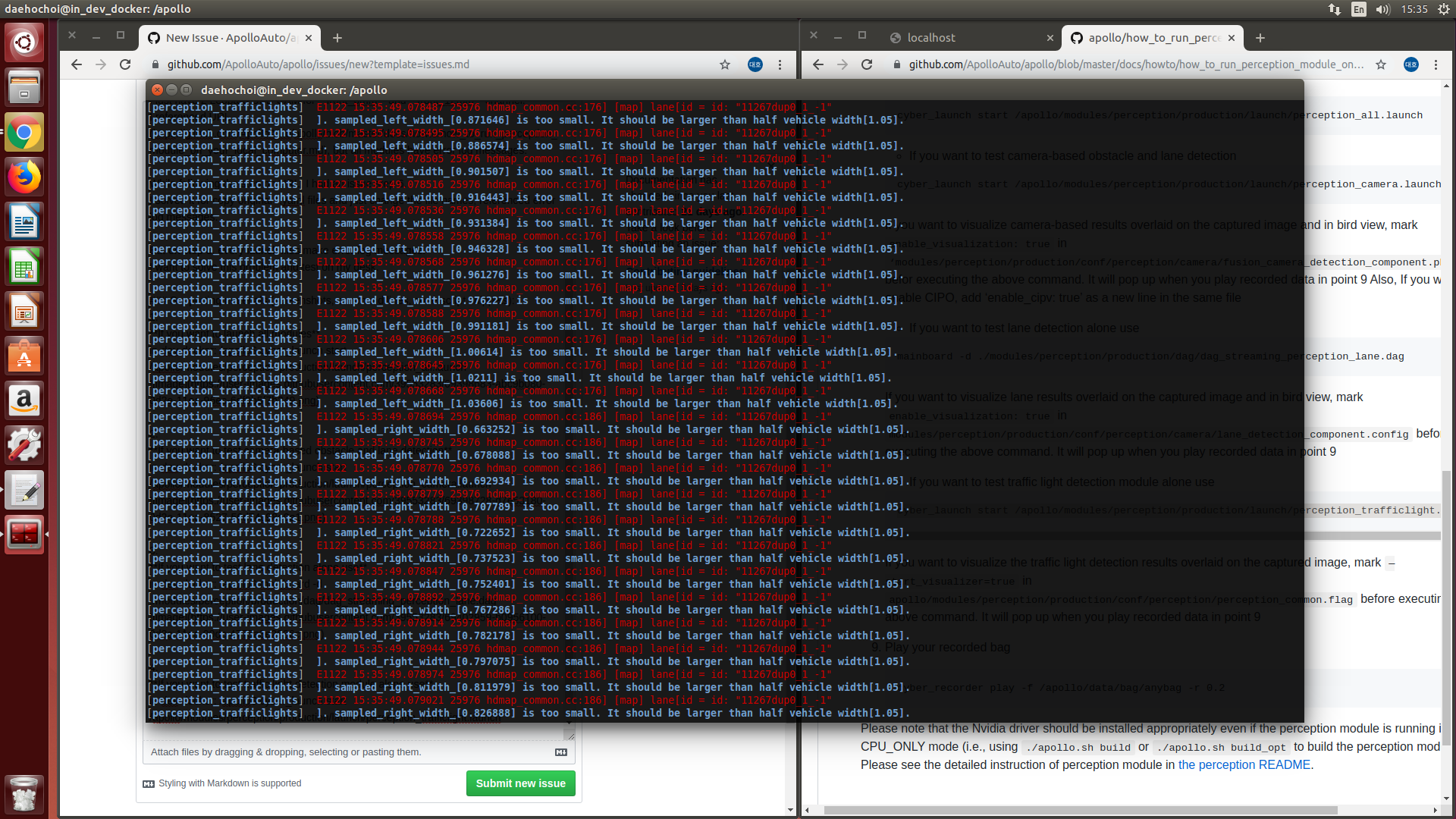 How Can I Run Perception Module On My Pc All Launch File Makes Errors · Issue 10292
