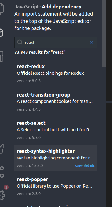 Package search does not find some packages · Issue #212 · midudev/codi.link · GitHub