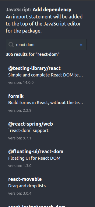 Package search does not find some packages · Issue #212 · midudev/codi.link · GitHub