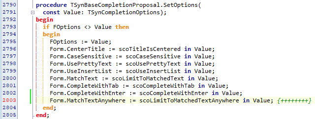 Option scoLimitToMatchedTextAnywhere & MatchTextAnywhere · Issue #136 · SynEdit/SynEdit · GitHub