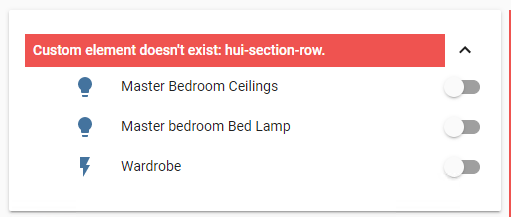 Custom element doesn't exist: hui-section-row. · Issue #98 · thomasloven/lovelace-fold-entity ...