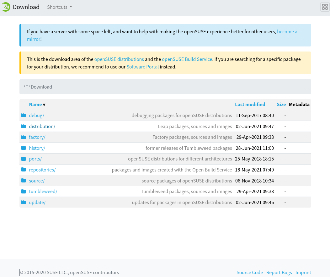 MirrorCache misses a landing page like MirrorBrain · Issue #141 · openSUSE/MirrorCache · GitHub