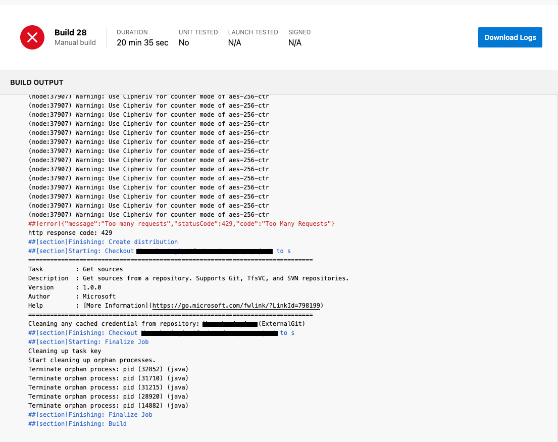 Possibility to download generated artifacts of failed job · Issue #2350 · microsoft/appcenter ...