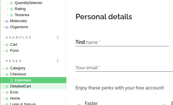 [BUG] SfInput label and user text overlaps (checkout example) · Issue #1691 · vuestorefront ...