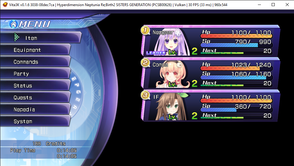 Hyperdimension Neptunia Re;Birth2 [PCSB00626] · Issue #1322 · Vita3K/compatibility · GitHub