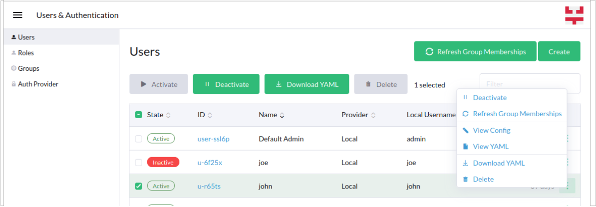 Delete Button Not Active When Trying To Delete Users · Issue 7484 · Rancherdashboard · Github