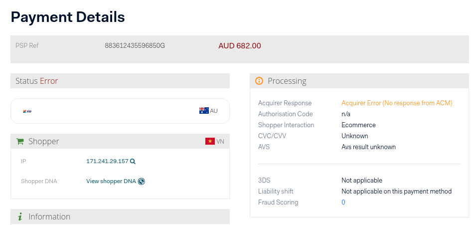 [PW-3528] Can't capture orders with Zip payment method · Issue #885 · Adyen/adyen-magento2 · GitHub
