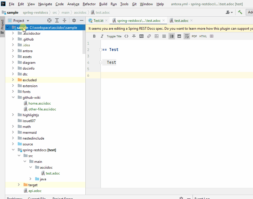New File Should Suggest Asciidoc As File Type With Templates · Issue 715 · Asciidoctor
