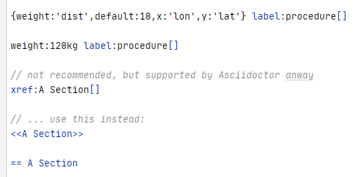 Incorrect syntax highlighting (edge case) on inline macro · Issue #546 · asciidoctor/asciidoctor ...