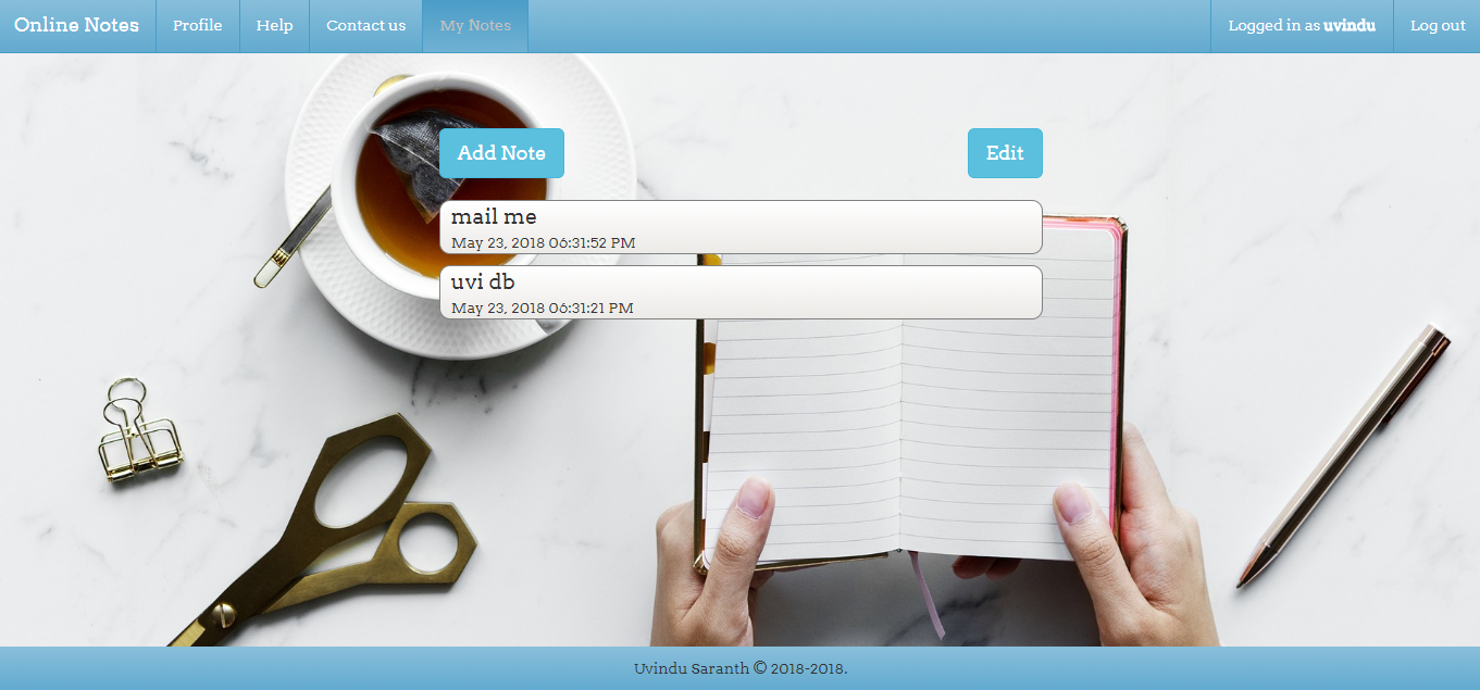 GitHub - AJPPB659/online-notebook: This project is based on HTML CSS ...