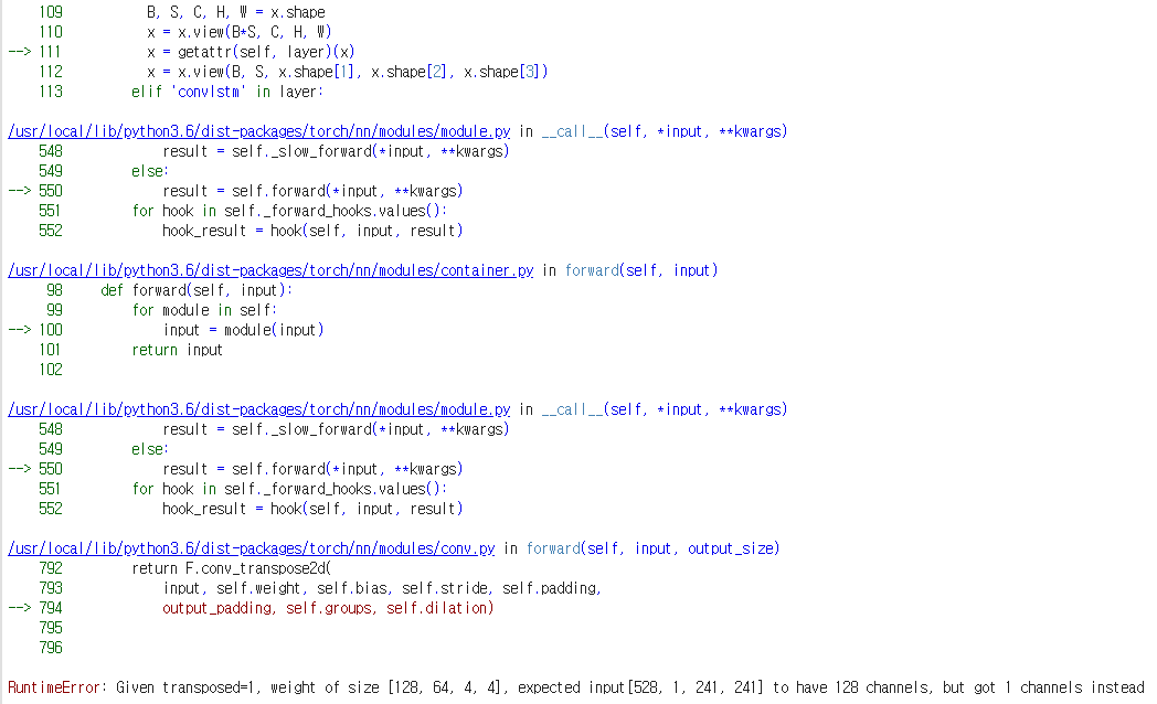 Runtimeerror Given Groups 1 Weight Of Size [128 64 4 4] Expected