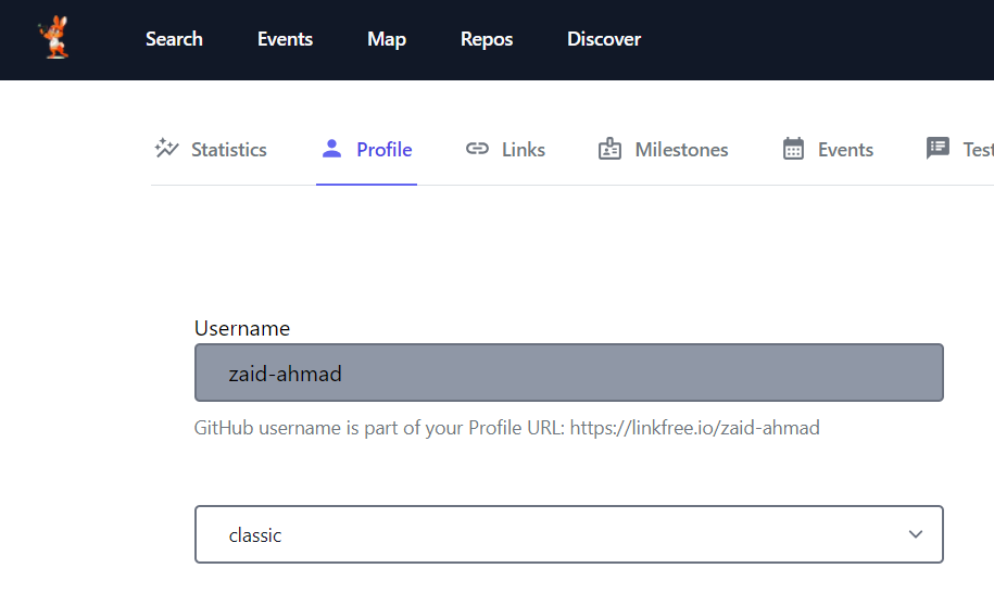 [FEATURE] Add label to the input in "Profile" section · Issue #8703 ...