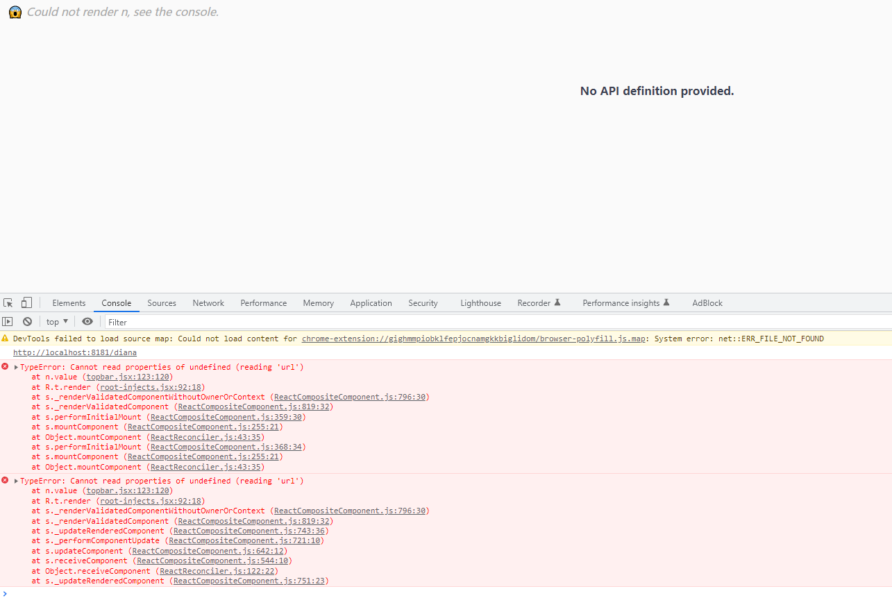😱 Could not render n, see the console. · Issue #8120 · swagger-api/swagger-ui · GitHub