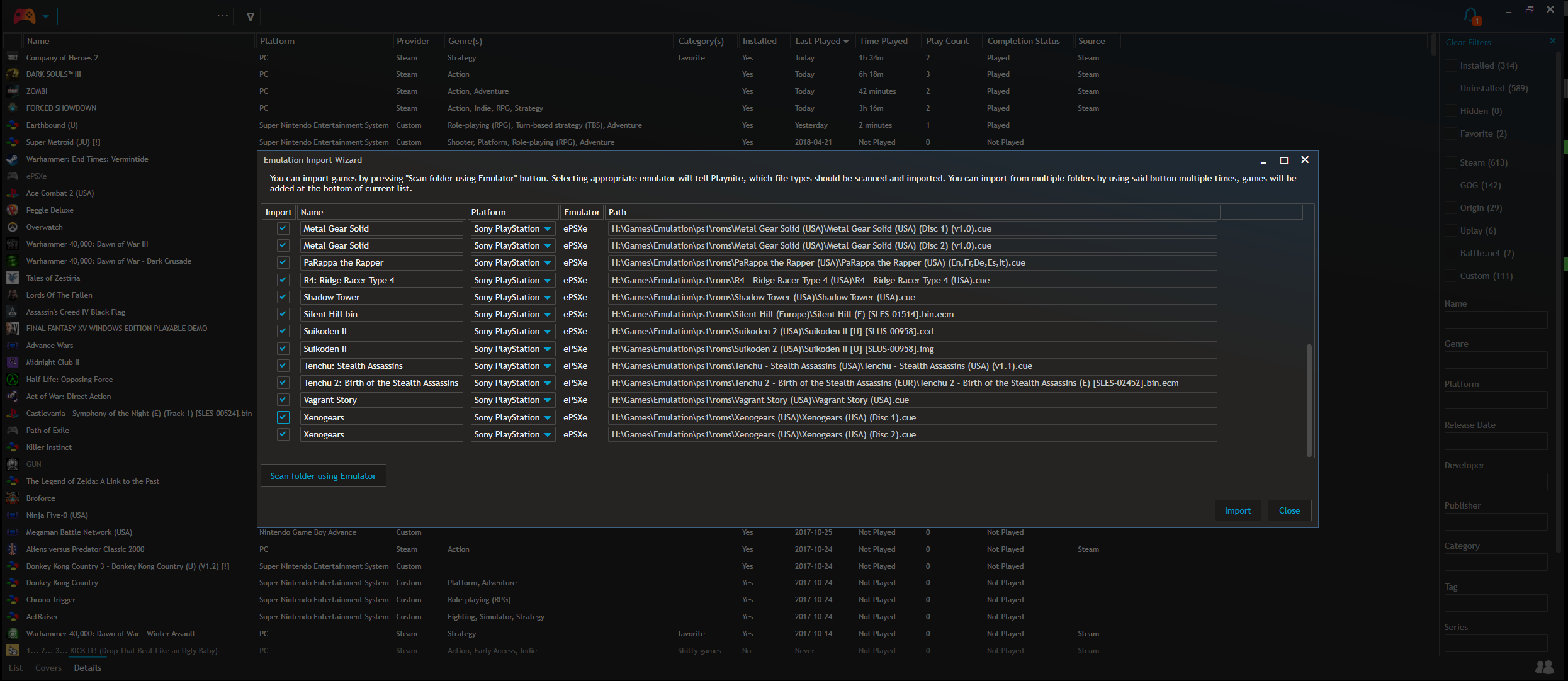 Games with 2 or more discs get duplicated when using the Emulation ...