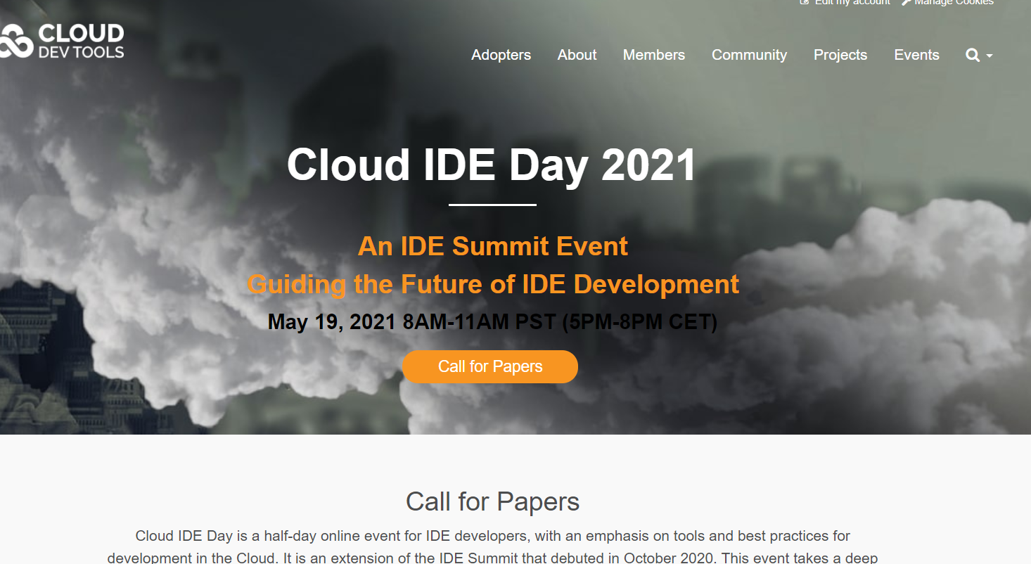 Cloud IDE Day Event Landing Page · Issue #96 · EclipseFdn/ecdtools.eclipse.org · GitHub