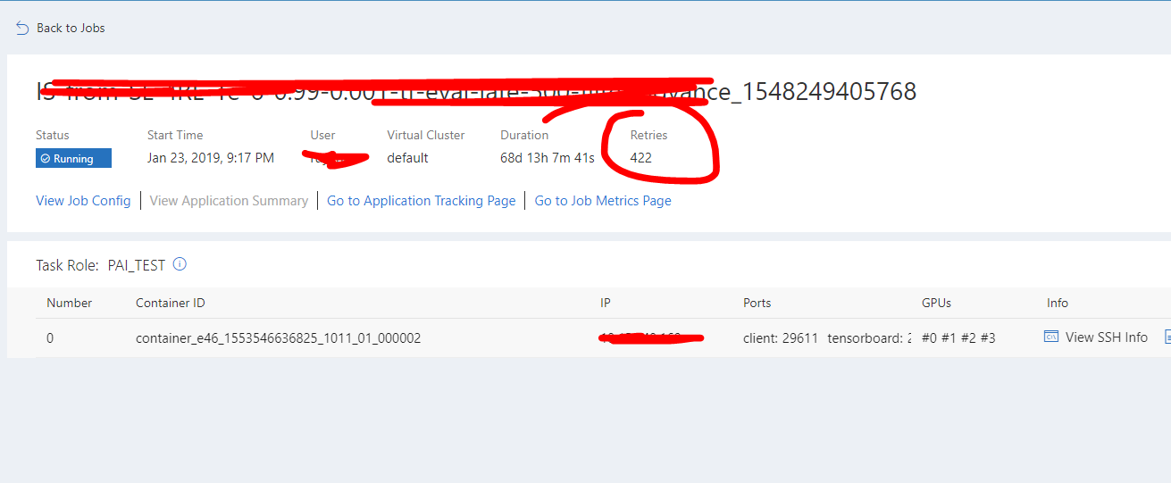 Regression: "Retry link" to yarn application attempts is missing · Issue #2466 · microsoft/pai ...