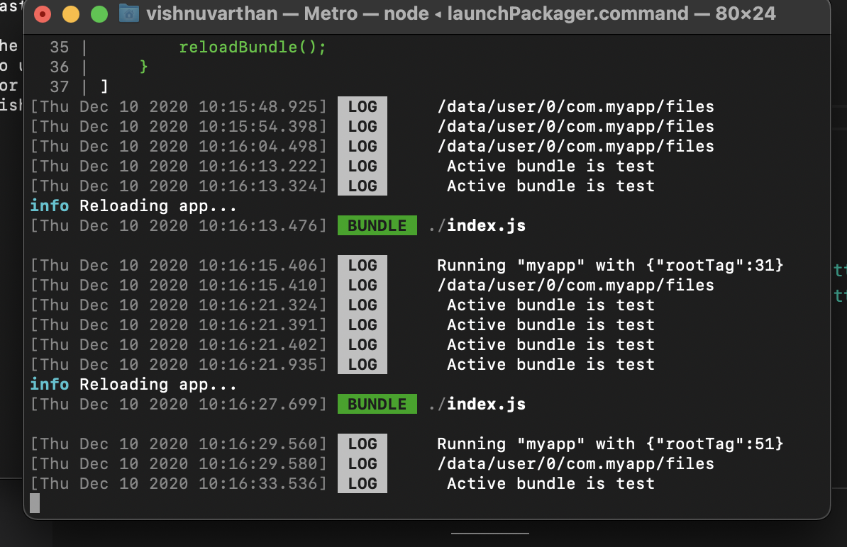 setActiveBundle has no effect. New bundle is not applying · Issue #17 · mauritsd/react-native ...