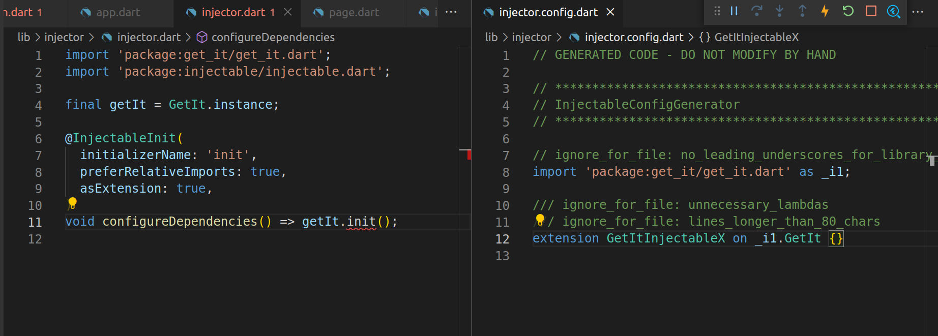 The method 'init' isn't defined for the type 'GetIt'. · Issue #326 · Milad-Akarie/injectable ...