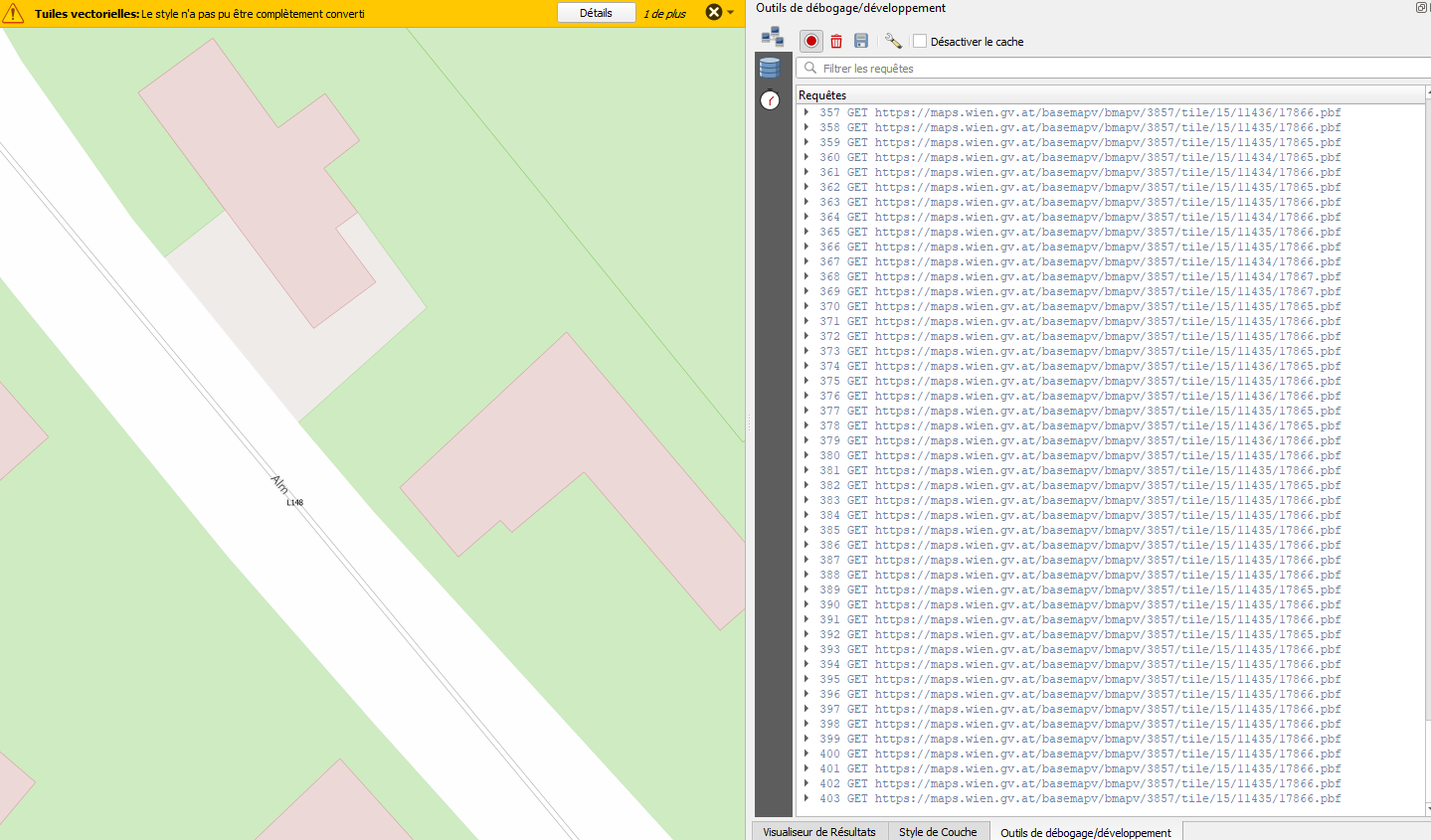 Vector Tiles do not display anything beyond max zoom level instead of displaying last zoom level ...