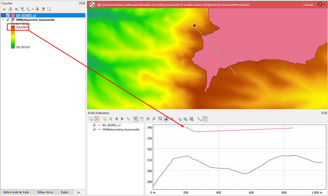 Clamp to terrain in Elevation Profile not working properly? · Issue #54085 · qgis/QGIS · GitHub