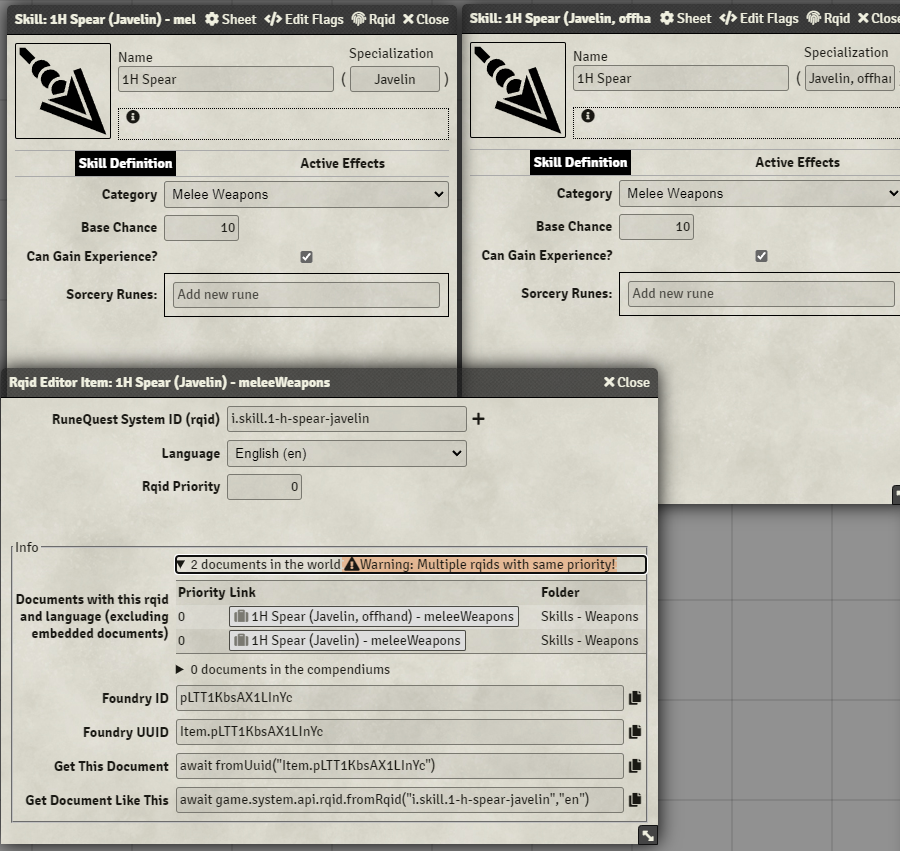 Rqid dialog can give false warning of multiple Rqids · Issue #330 · sun-dragon-cult/fvtt-system ...