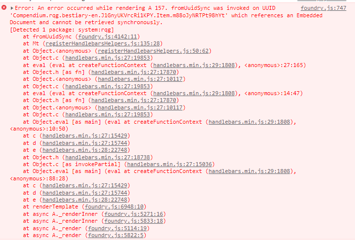 Can't open actors from compendium · Issue #479 · sun-dragon-cult/fvtt-system-rqg · GitHub