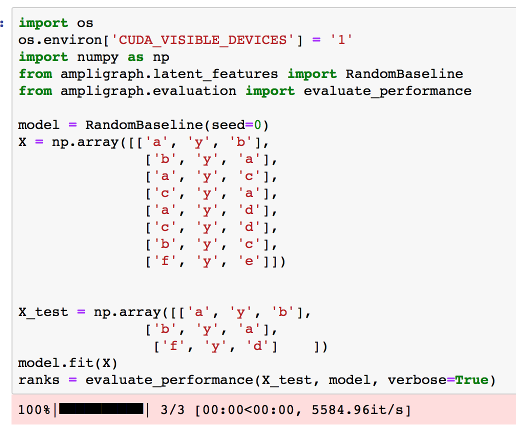 Cannot evaluate performance for Random Baseline model · Issue #51 · Accenture/AmpliGraph · GitHub