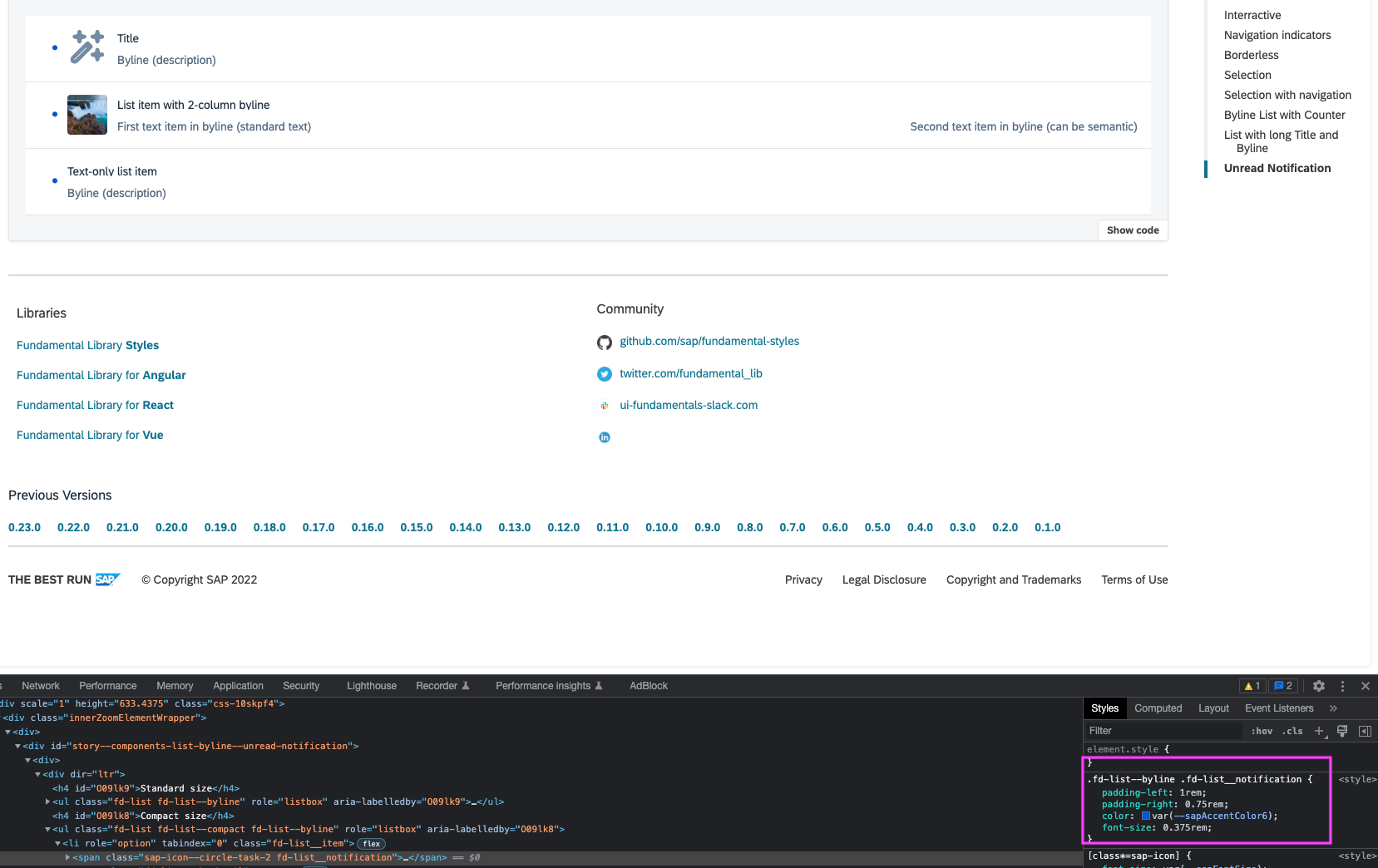 Add a dot next to unread items in an fdp-list · Issue #8874 · SAP/fundamental-ngx · GitHub