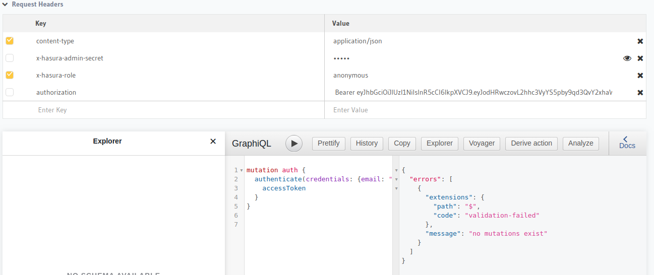Anonimous role is not working · Issue #4892 · hasura/graphql-engine ...