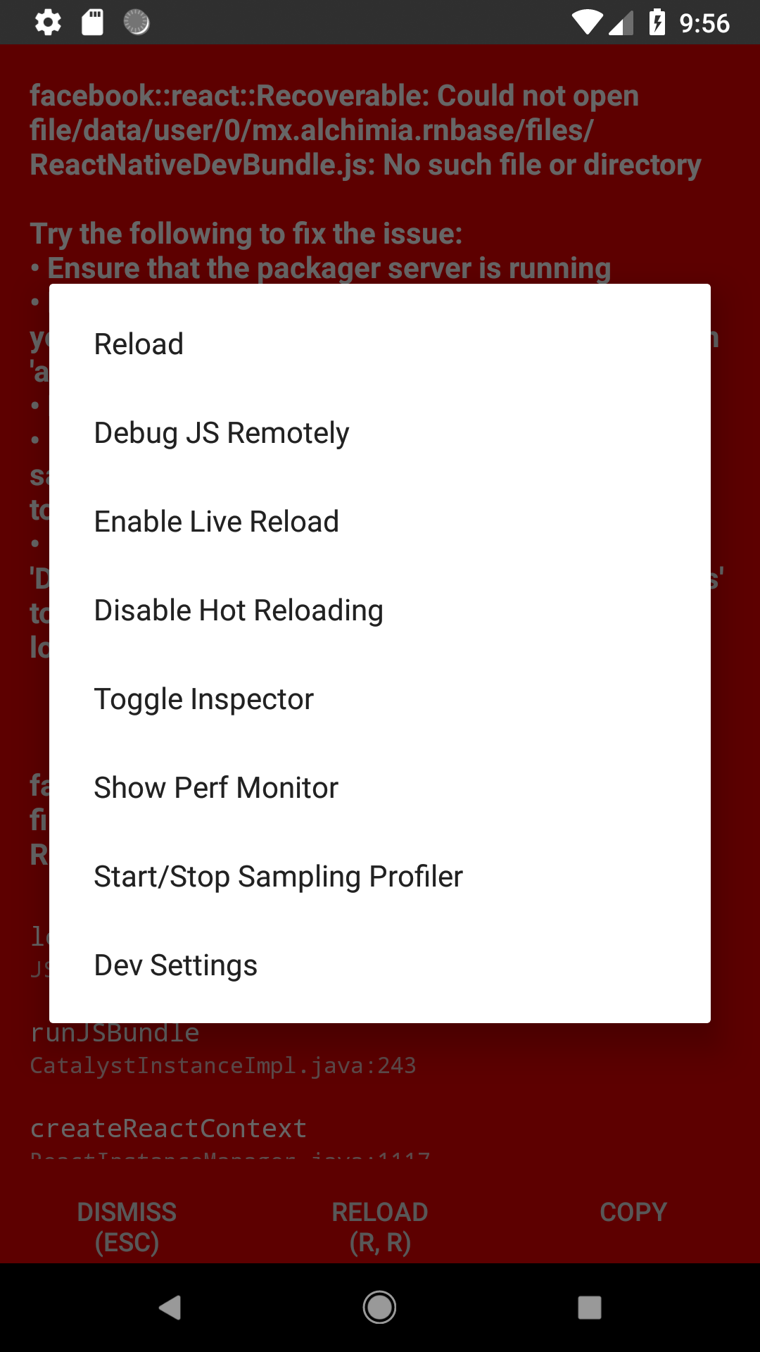 Development/debug build crashes on android after downloading update · Issue #1272 · microsoft ...