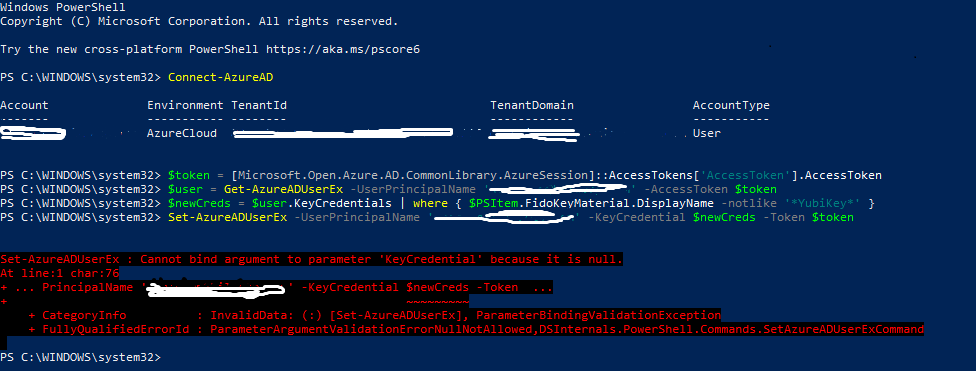 HOW TO REGISTER FIDO2 SECURITY KEY TO A SPECIFIC USER IN AZURE ACTIVE DIRECTORY--Registers new ...