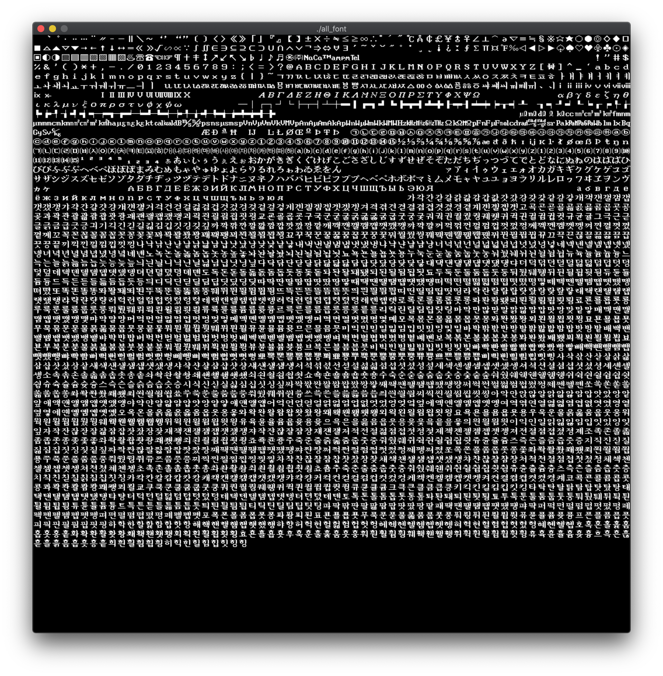 GitHub - gcjjyy/all_font_16p: Read KOEI's ms-dos game font (ALL_FONT.16P)